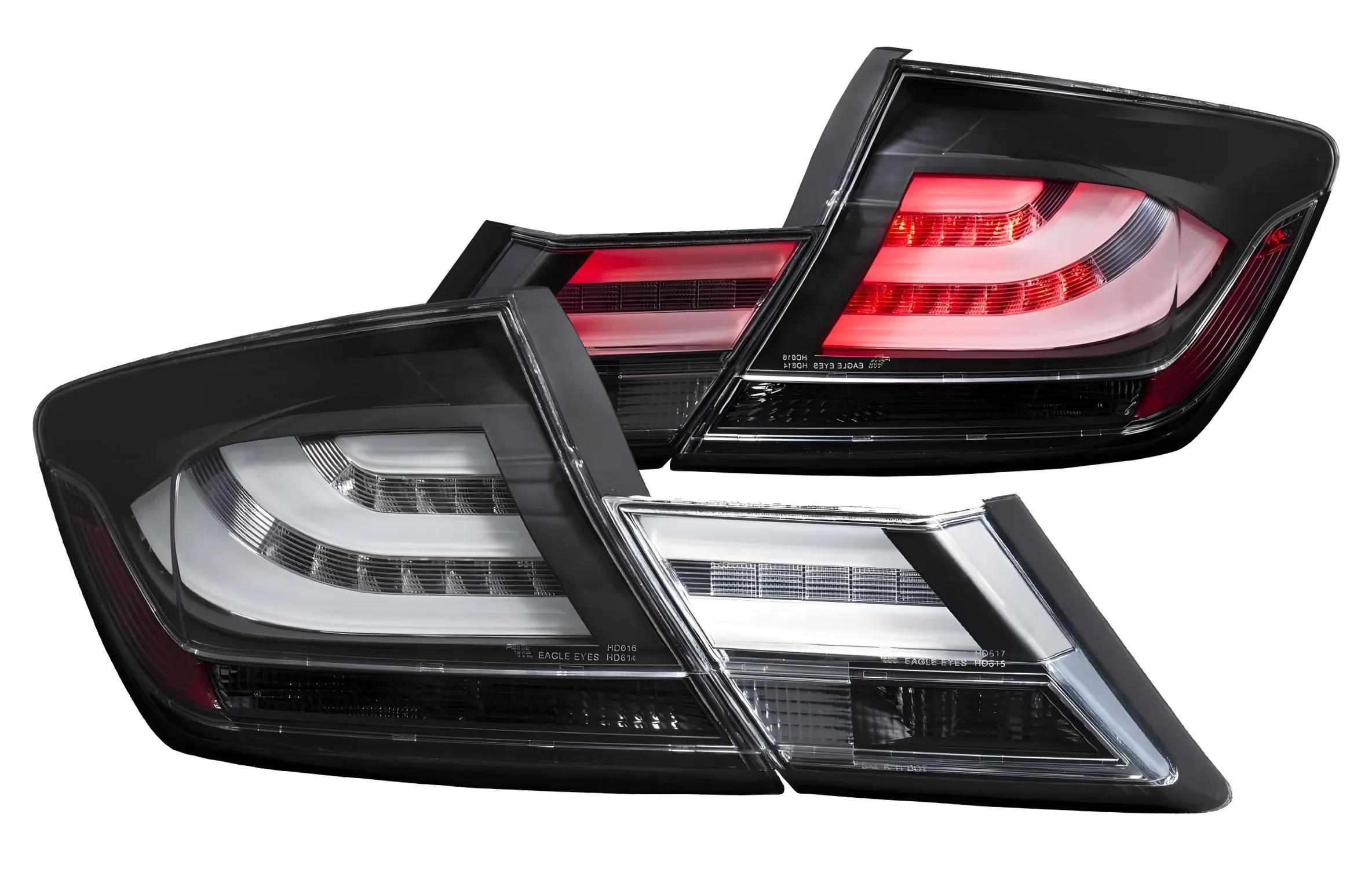 CG Black LED Tail Lights for 9th Gen Honda Civic