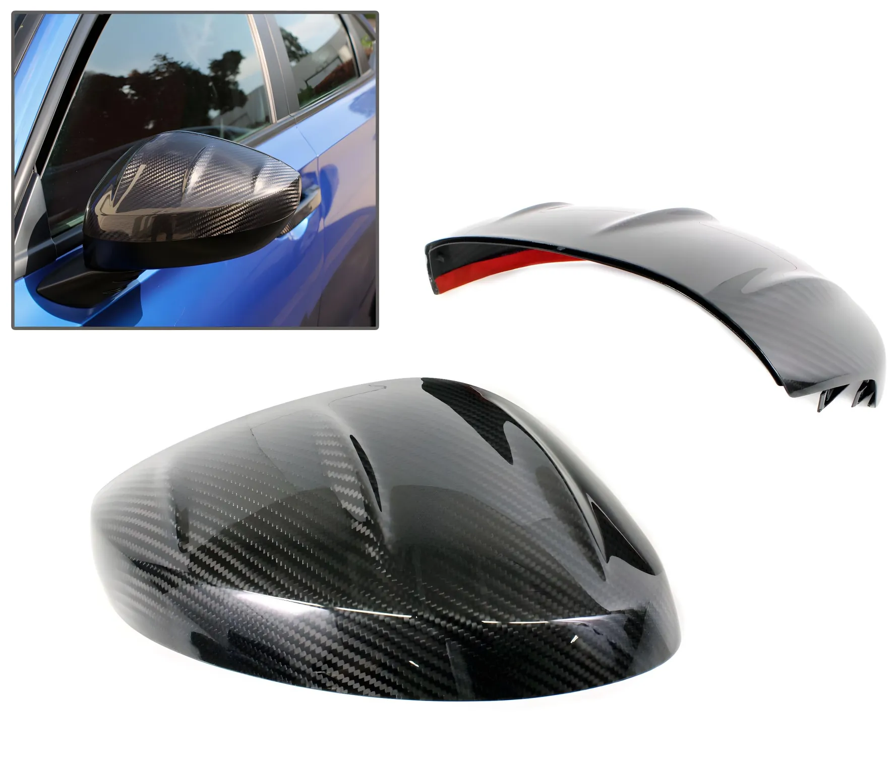 PRO Design Alpha Carbon Fiber Mirror Caps / Covers for 11th Gen Honda Civic