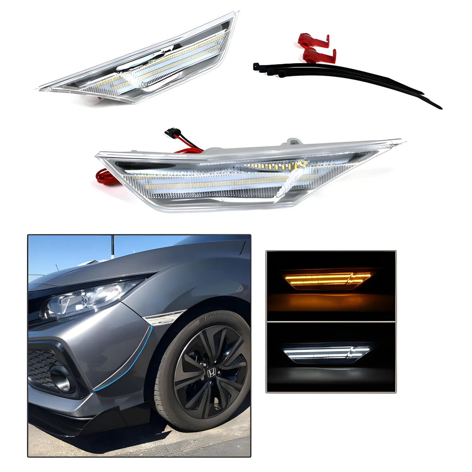 PRO Design Side Markers and Bumper / Corner Lights for 10th Gen Honda Civic