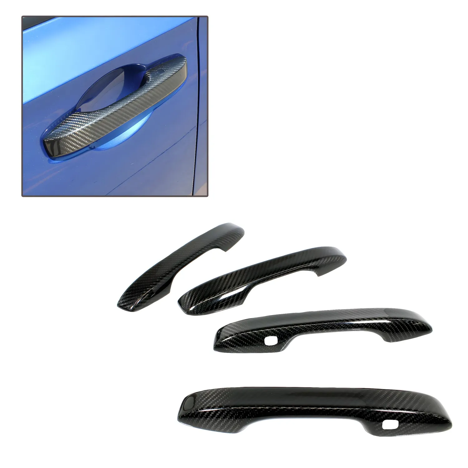 PRO Design Alpha Carbon Fiber Door Handle Covers for 11th Gen Honda Civic